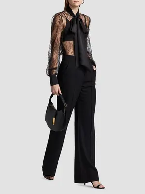 Kiki De Montparnasse Lace Tie-neck Blouse
