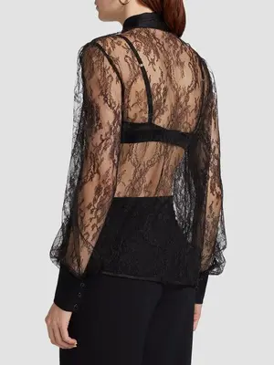 Kiki De Montparnasse Lace Tie-neck Blouse