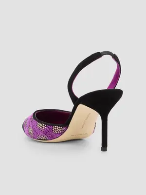 Manolo Blahnik Capsli Gala Slingback Pumps