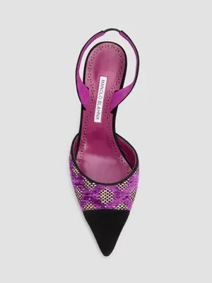 Manolo Blahnik Capsli Gala Slingback Pumps