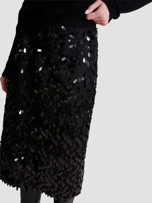Marella Sequinned Fil Coupé Skirt
