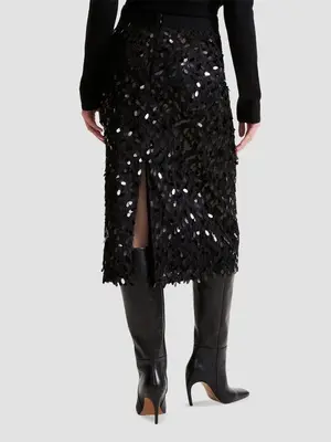 Marella Sequinned Fil Coupé Skirt