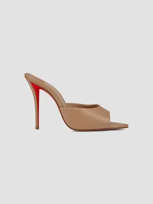 CHRISTIAN LOUBOUTIN Miss Z 100mm Leather Mule Sandals - Blush