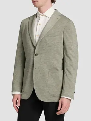 SAKS FIFTH AVENUE Wool-cashmere Sport Coat - Beige