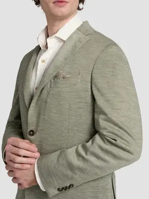 SAKS FIFTH AVENUE Wool-cashmere Sport Coat - Beige