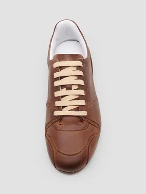 Moschino Leather & Suede Sneakers - Nut