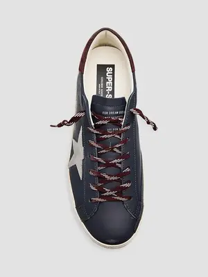 GOLDEN GOOSE Super-star Logo Leather Sneakers