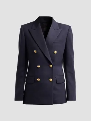 NILI LOTAN Bruni Wool Double-breasted Blazer