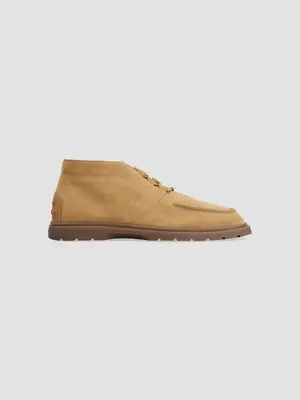 TOD'S Suede Desert Boots - Light Beige