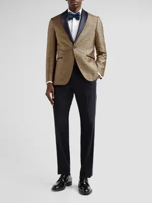 Pal Zileri Metallic Striped Dinner Jacket