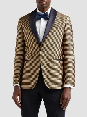 Pal Zileri Metallic Striped Dinner Jacket