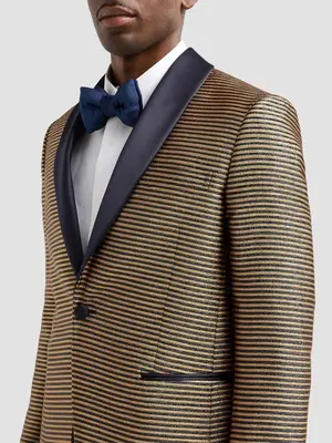 Pal Zileri Metallic Striped Dinner Jacket