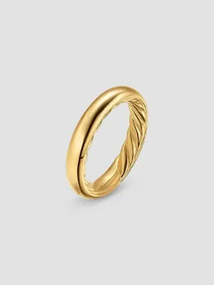 David Yurman Dy Mercer Band Ring In 18k Yellow 3.7mm