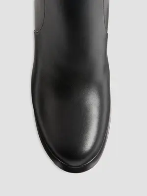 Valentino Garavani Fawcette 90mm Platform Ankle Boots In Calfskin Leather