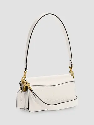 COACH Pebbled Leather Tabby Shoulder Bag 20 - Chalk