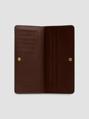 COACH Essential Slim Leather Wallet - Maple