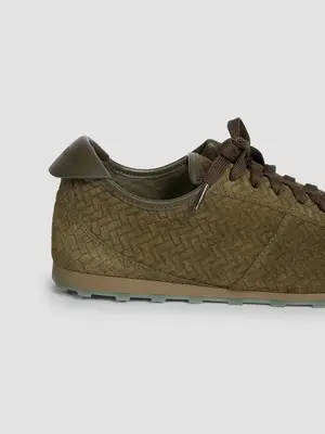 Jacquemus Les Tennis Chevron Suede Sneakers