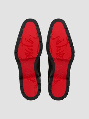CHRISTIAN LOUBOUTIN Alpha Lion Suede Oxford Shoes