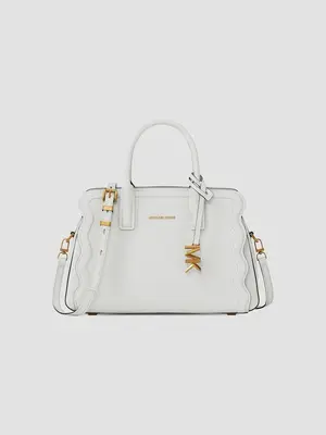 Michael Kors Laila Extra-small Leather Crossbody Bag - Eggshell