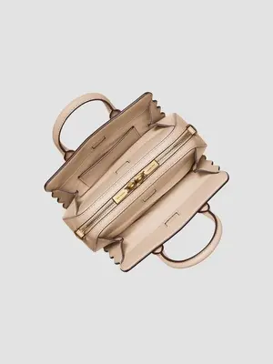 Michael Kors Laila Extra-small Leather Crossbody Bag - Khaki