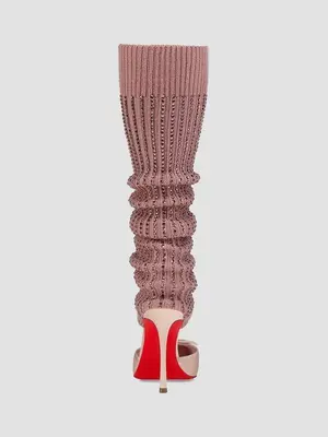 CHRISTIAN LOUBOUTIN Cassia Annmac 100mm Satin And Mesh Pumps - Poupee