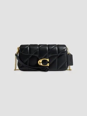 COACH Tabby Quilted Leather Chain Crossbody Bag 19
