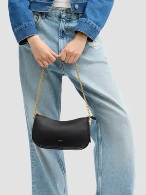 COACH Waverly Leather Shoulder Bag