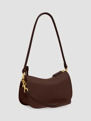 COACH Waverly Leather Shoulder Bag - Maple