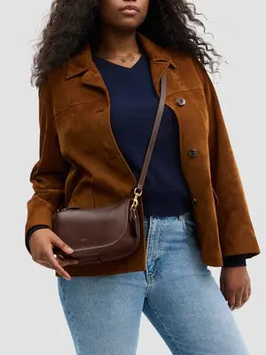 COACH Waverly Leather Shoulder Bag - Maple