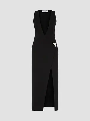 Attico Wrap-style Maxi Dress