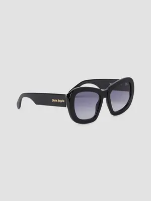 Palm Angels Moon 54mm Round Sunglasses - Black