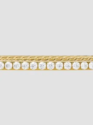 David Yurman Micro Pavé Bracelet In 18k Yellow Gold