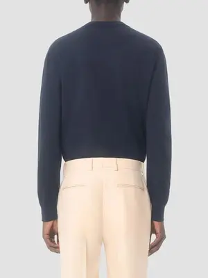 Valentino Garavani Wool Sweater With Vlogo Patch