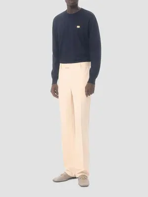 Valentino Garavani Wool Sweater With Vlogo Patch