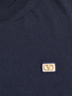 Valentino Garavani Wool Sweater With Vlogo Patch