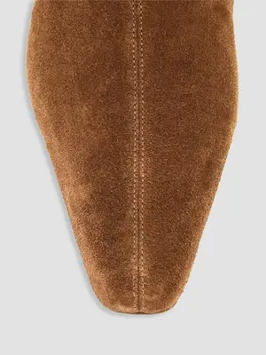 Staud Wally Suede Knee-high Boots - Tan