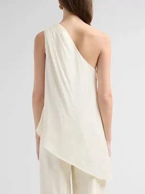 MILLY Kim Satin Top