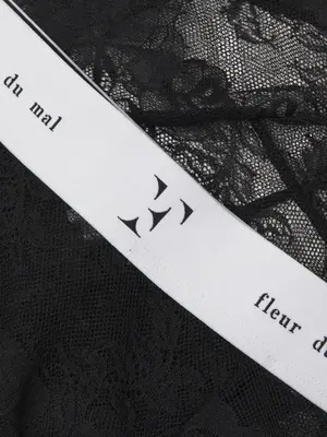 FLEUR DU MAL Floral Bouquet Lace Boxer Brief