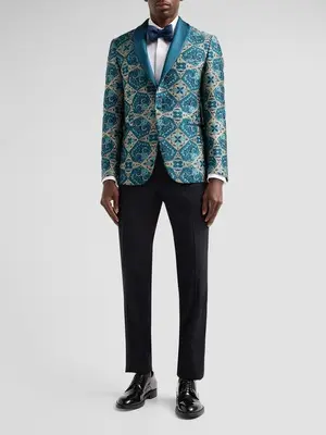 Pal Zileri Abstract-embroidered Dinner Jacket