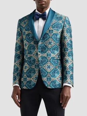 Pal Zileri Abstract-embroidered Dinner Jacket
