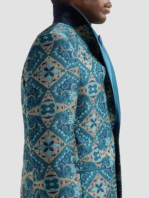 Pal Zileri Abstract-embroidered Dinner Jacket