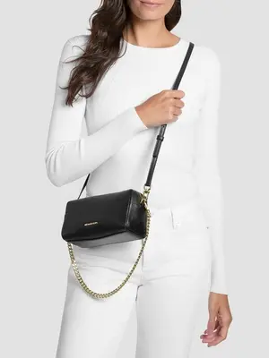 Michael Kors Bryant Small Leather Shoulder Bag - Black