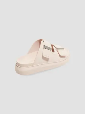Alexander McQueen Hybrid Pool Slides - Beige