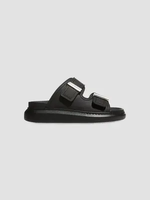 Alexander McQueen Hybrid Pool Slides - Black