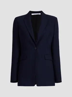 Another Tomorrow Single Button Jacket - Navy
