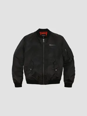 AVIREX Core Usa Nylon Bomber Jacket - Black