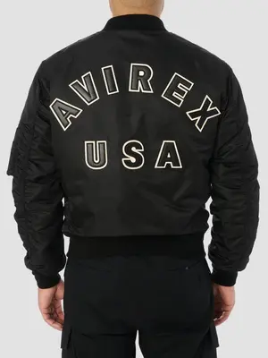 AVIREX Core Usa Nylon Bomber Jacket