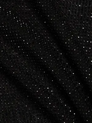 Michael Kors Gem Fitted Long Crewneck Top
