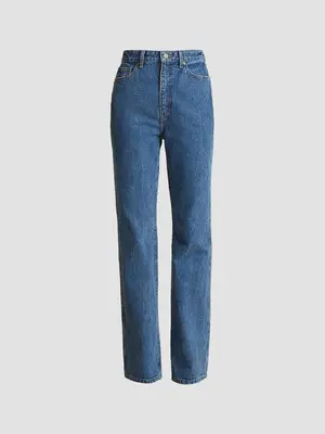 Khaite Danielle Mid-rise Straight-leg Jeans - Boone