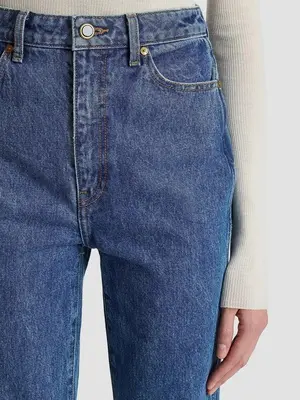 Khaite Danielle Mid-rise Straight-leg Jeans - Boone